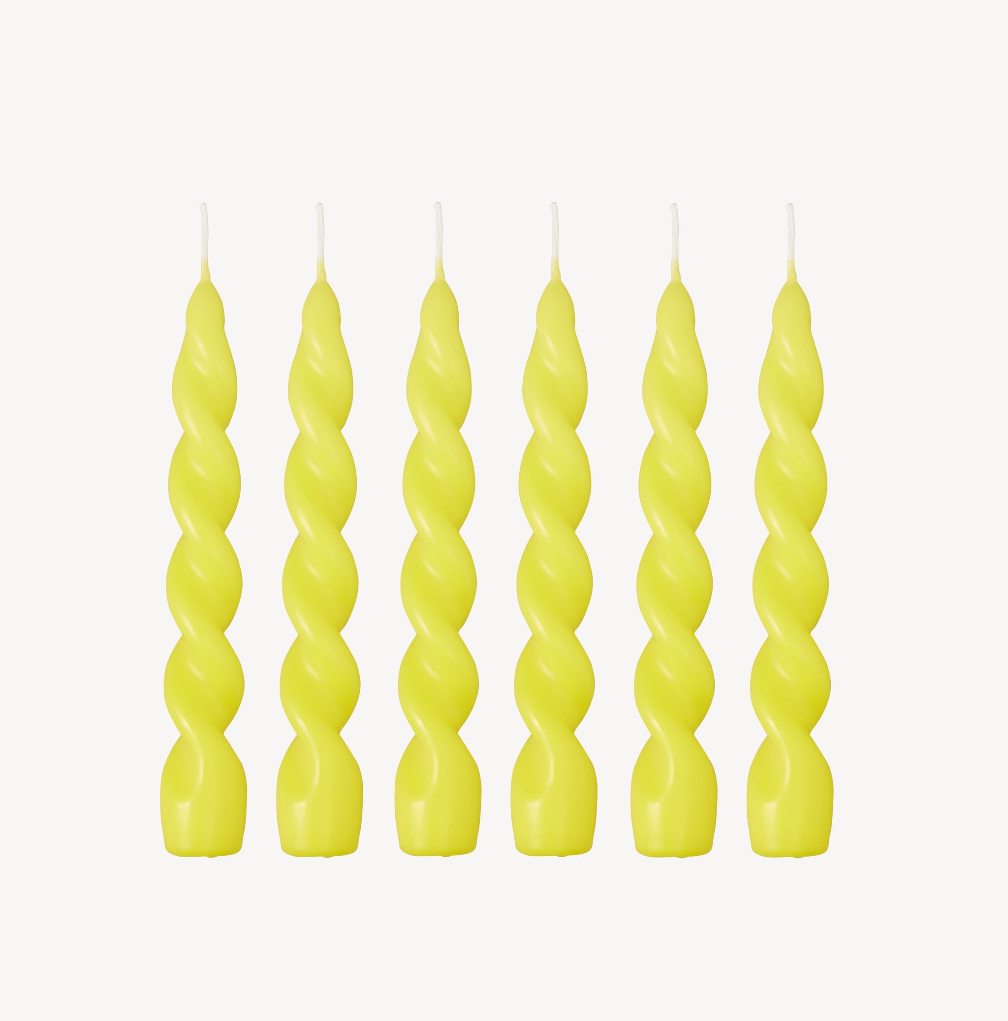Spiral Candle - Bumblebee Yellow